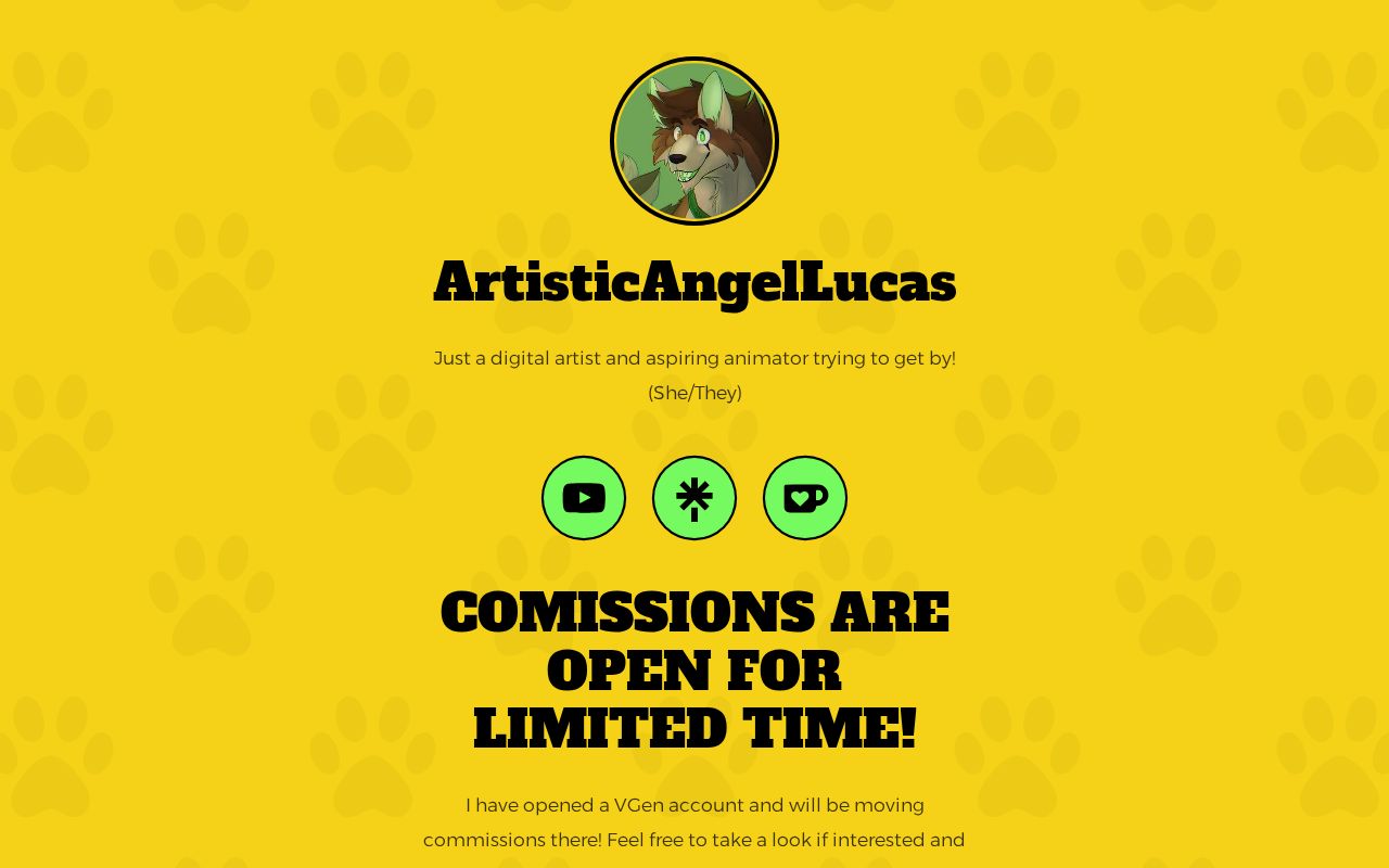 ArtisticAngelLucas Commission Card (2025)